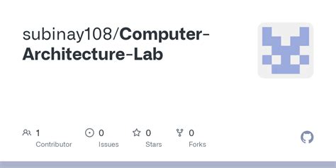 github subinay108 computer architecture lab