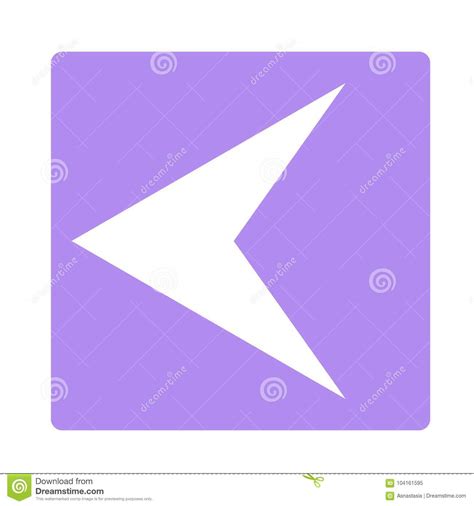 Pointer Arrow In Modern Flat Style Arrow Button Isolated On White Background Symbol For Web
