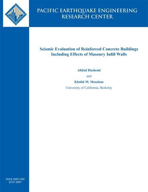 Seismic Evaluation Of Reinforced Concrete Buildings Including