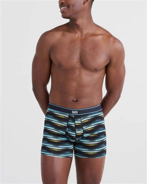 Daytripper Comfort Stretch Boxer Brief Broadcast Stripe Black