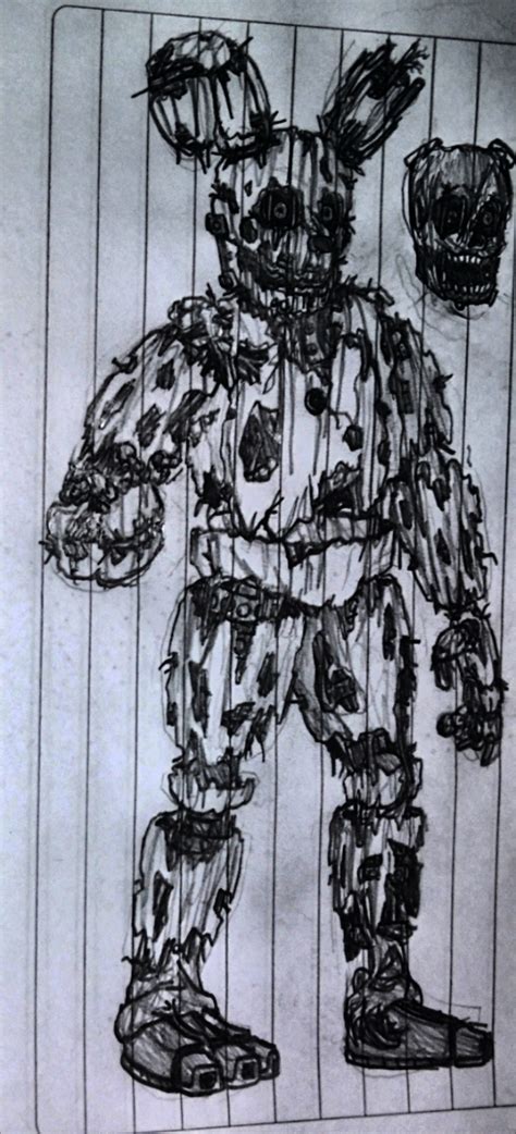 Springtrap Draw By Rexech On Newgrounds