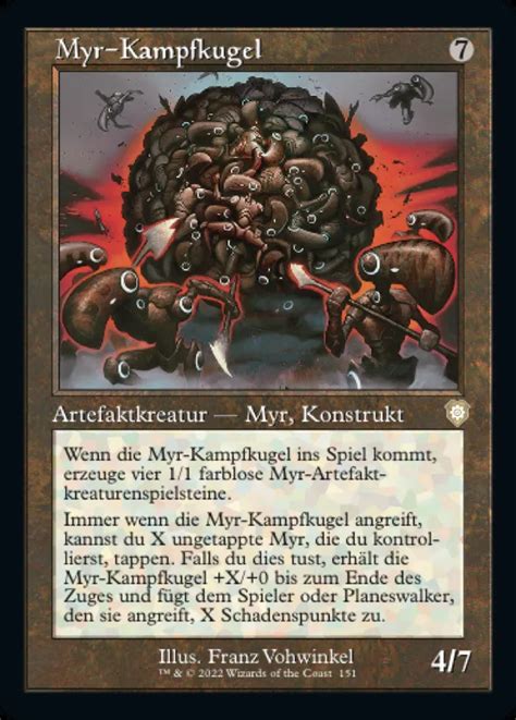 Myr Kampfkugel The Brothers War Commander Deutsch Magic The Gathering