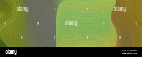 Abstract Modern Header Design With Olive Drab Yellow Green And Dim