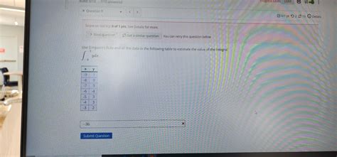 solved use simpson s rule and all the data in the following