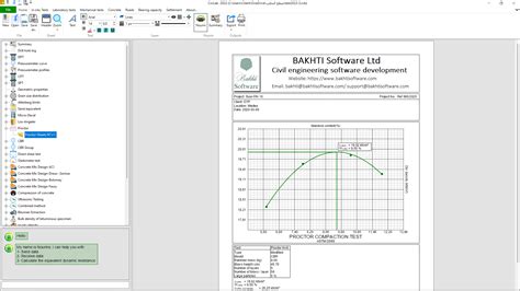Civilab Soil Software Proctor Compaction Test