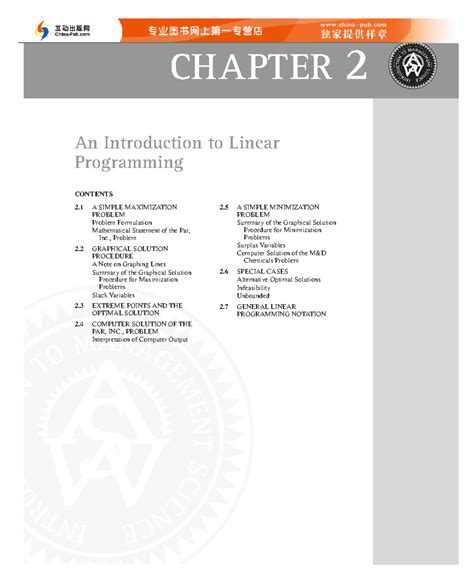 Ch02 Operations Research Problems Ni T R O D N T O M A N A G E M E N T S C I E N C E An