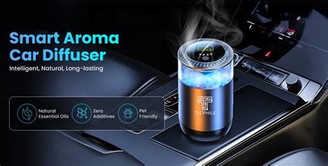 P3 Car Air Freshener Atomizer Automatic Diffuser With Ambient Light