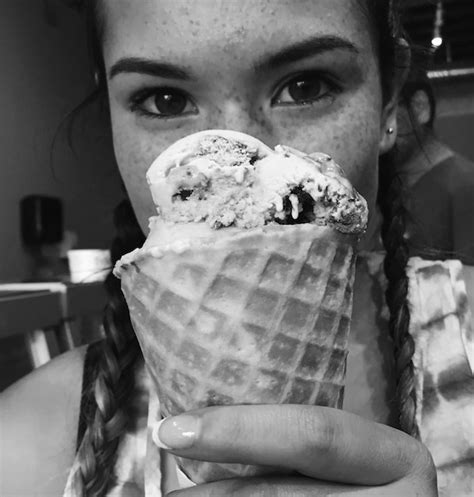 Premium Photo Portrait Of Woman Having Ice Cream