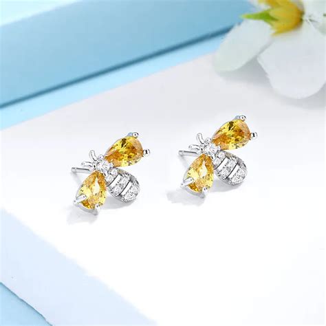 Женские серьги в виде насекомых | AliExpress