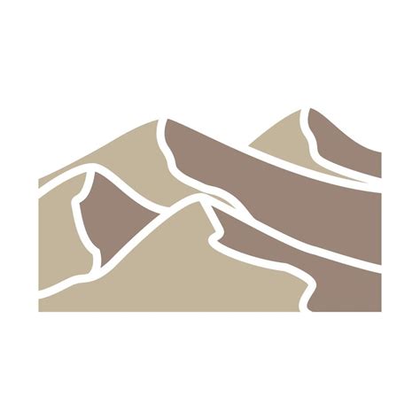 Abstract Desert With Sand Logo Vector Symbol Icon Illustration Design