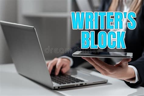 conceptual caption writer s block conceptual photo condition of being
