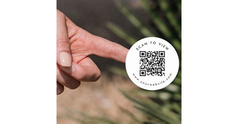 Business Labels Custom Round Scannable Qr Code Zazzle