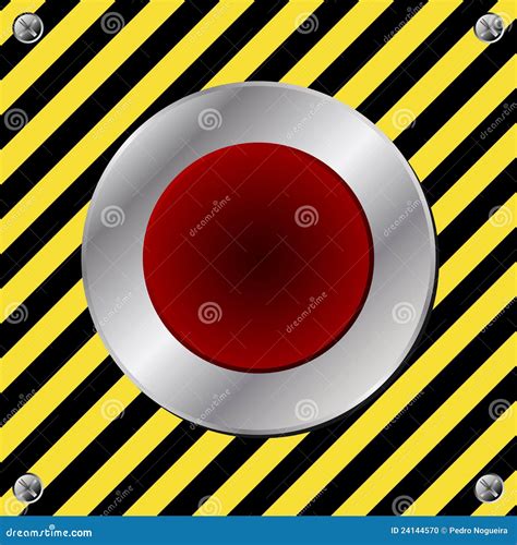 Alert Button Stock Vector Illustration Of Attention 24144570