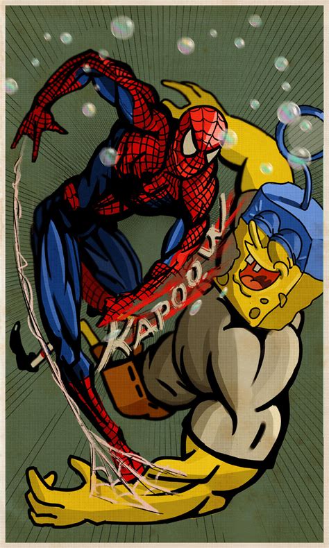 Spongebob Vs Spider Man 2 By Anbox On Deviantart