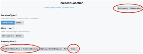 Completing The Nfirs Property Use Element Responserack Help