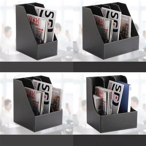 Executive Leather Vertical File Folder Holder Offi Grandado