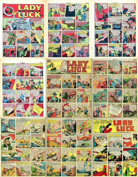 Lady Luck Comics Collection 1940s Over 700 Pages Of Lady Luck Etsy