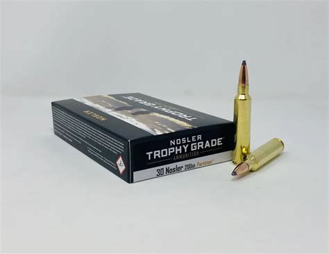 Nosler Trophy Grade 30 Nosler Ammunition Nos61230 200 Grain Partition