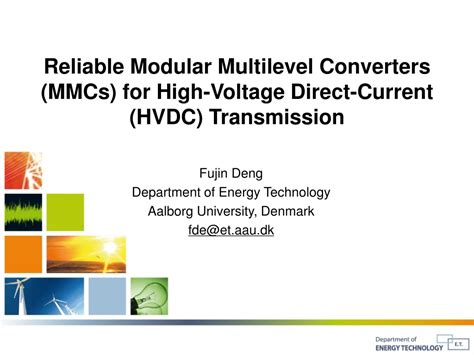 Ppt Reliable Modular Multilevel Converters Mmcs For High Voltage