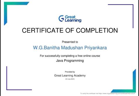 Banitha Madushan On Linkedin Java Greatlearning