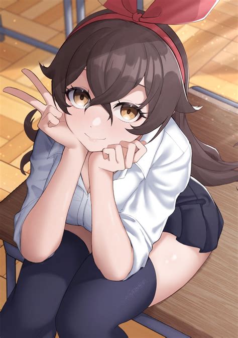 Amber Genshin Impact Drawn By Kirima User Danf Danbooru