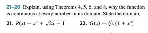 solved 21 26 explain using theorems 4 5 6 and 8 why the