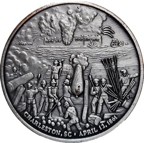 Medal Attack On Fort Sumter Charleston South Carolina Estados