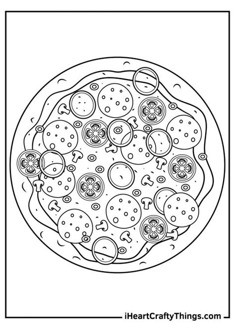 15 Pizza Coloring Pages Printable Cute Free Pdf Sheets