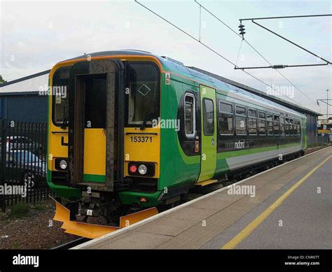 London Midland Refurbished Class 153 No 153371 At Bedford Working The