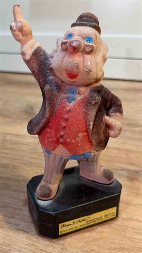 Vintage 1970s Phineas T Bluster Felt Coin Bank Howdy Doody Tv Collectible Etsy
