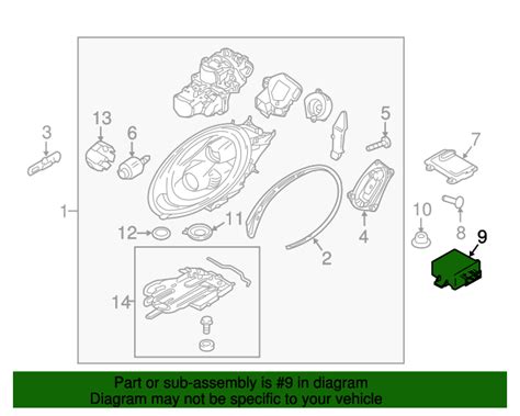 2012 2024 Porsche Headlight Control Module 9a7 907 357 00