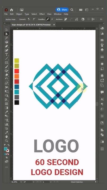 Logo Design Tutorial Illustrator Tu 09 Shorts Educational