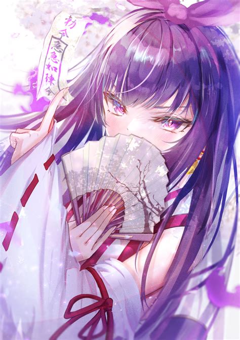 Seta Seta105 Ayanokouji Kanna Maplestory Highres 1girl Covered Mouth Detached Sleeves