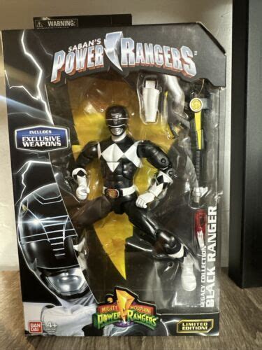 Power Rangers Mighty Morphin Legacy Black Ranger Action Figure New