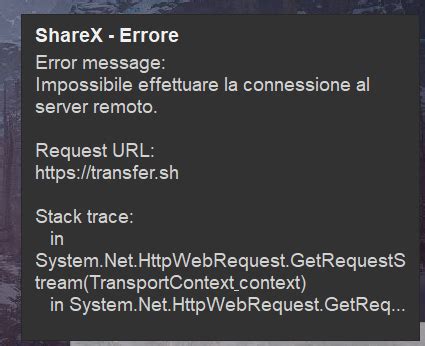 Error When Upload To Transfer Sh Issue ShareX ShareX GitHub