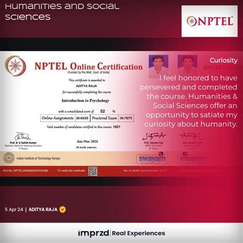 Nptel Aditya Raja