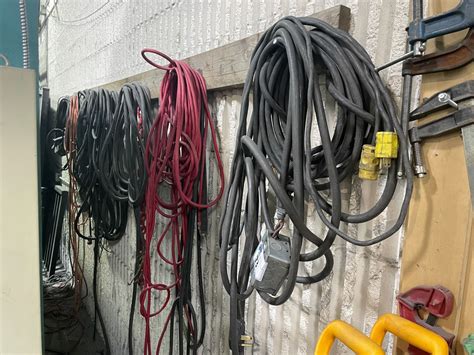 Rack Of Assorted Electrical Cables And Chains Able Auctions