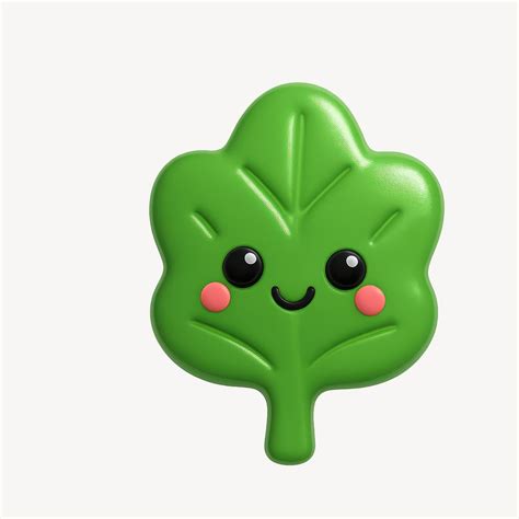 Cute Smiling Leaf Illustration Free Photo Illustration Rawpixel