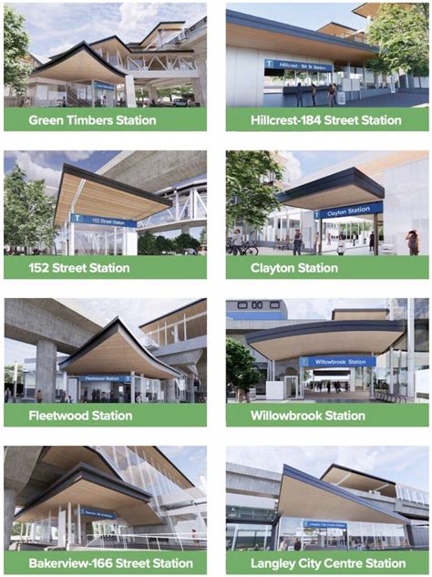 New Renderings Of The Eight Stations On Surrey Langley Skytrain Urbanized