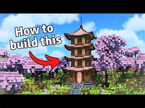 How To Build A Cherry Blossom Temple Minecraft Tutorial Youtube In 2025 Blossom House