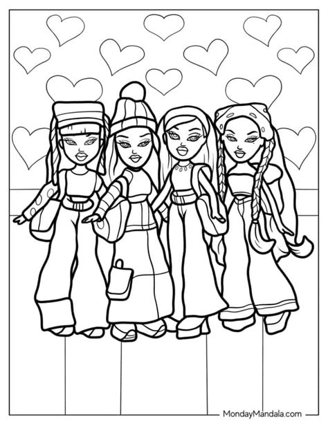 Bratz Dolls Coloring Pages Printable 2025