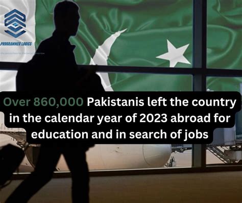 programmer logics on linkedin in 2023 approximately 860 000 pakistanis left the country