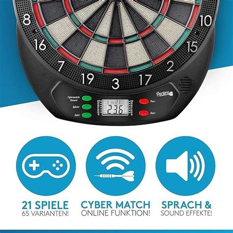 Elektronische Dartscheibe Kabellos Dartboard Dartautomat Neu Und