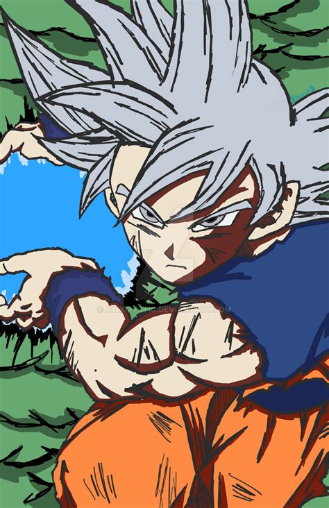 Mastered Ultra Instinct Goku Super Kamehameha By Awxmystic On Deviantart