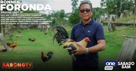 Champion Breeder Ronnel Foronda Ng Dragon Lady Gamefarm With Thunderbird Sabongtv