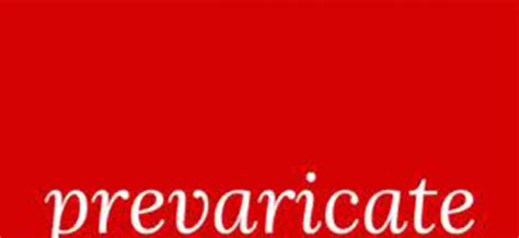 What Does Prevaricate Mean Mean Timesmojo