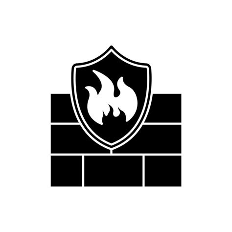 Firewall Concept Line Icon Simple Element Illustration Firewall Concept Outline Symbol Design
