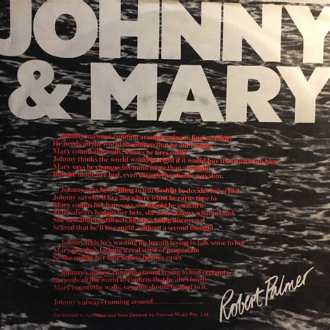 Robert Palmer Johnny And Mary Vinyl 7 Single 45 Rpm 1980