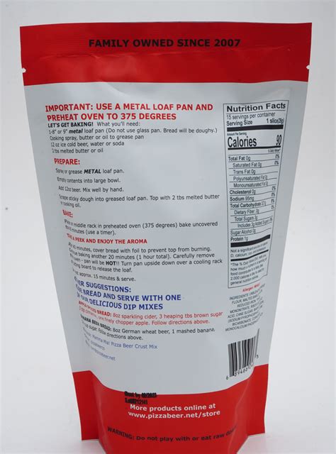 Mamma Mia Beer Bread Mix Small Batch Crafted 15 Oz Mamma Mia