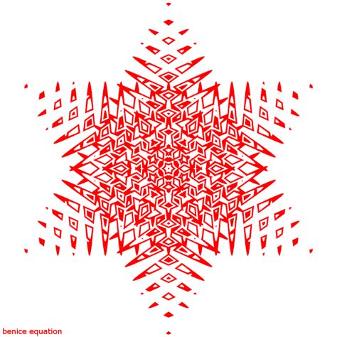 Fun Math Art Pictures Benice Equation Cosine Star 3 餘弦星 3